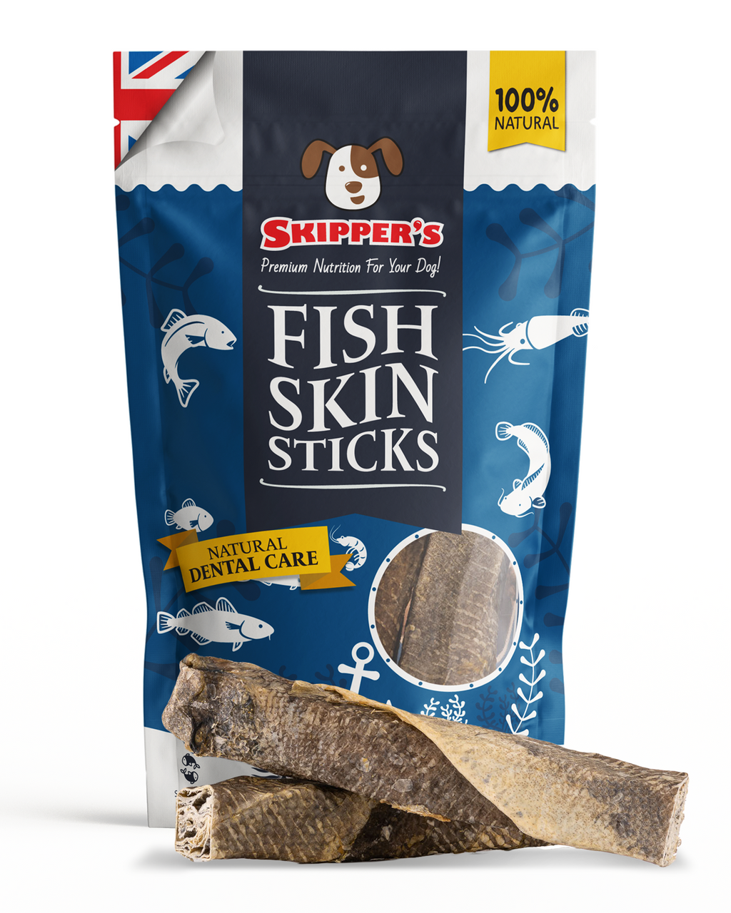 Fish Skin Jerky | Dried Treats For Your Dog | Skippers