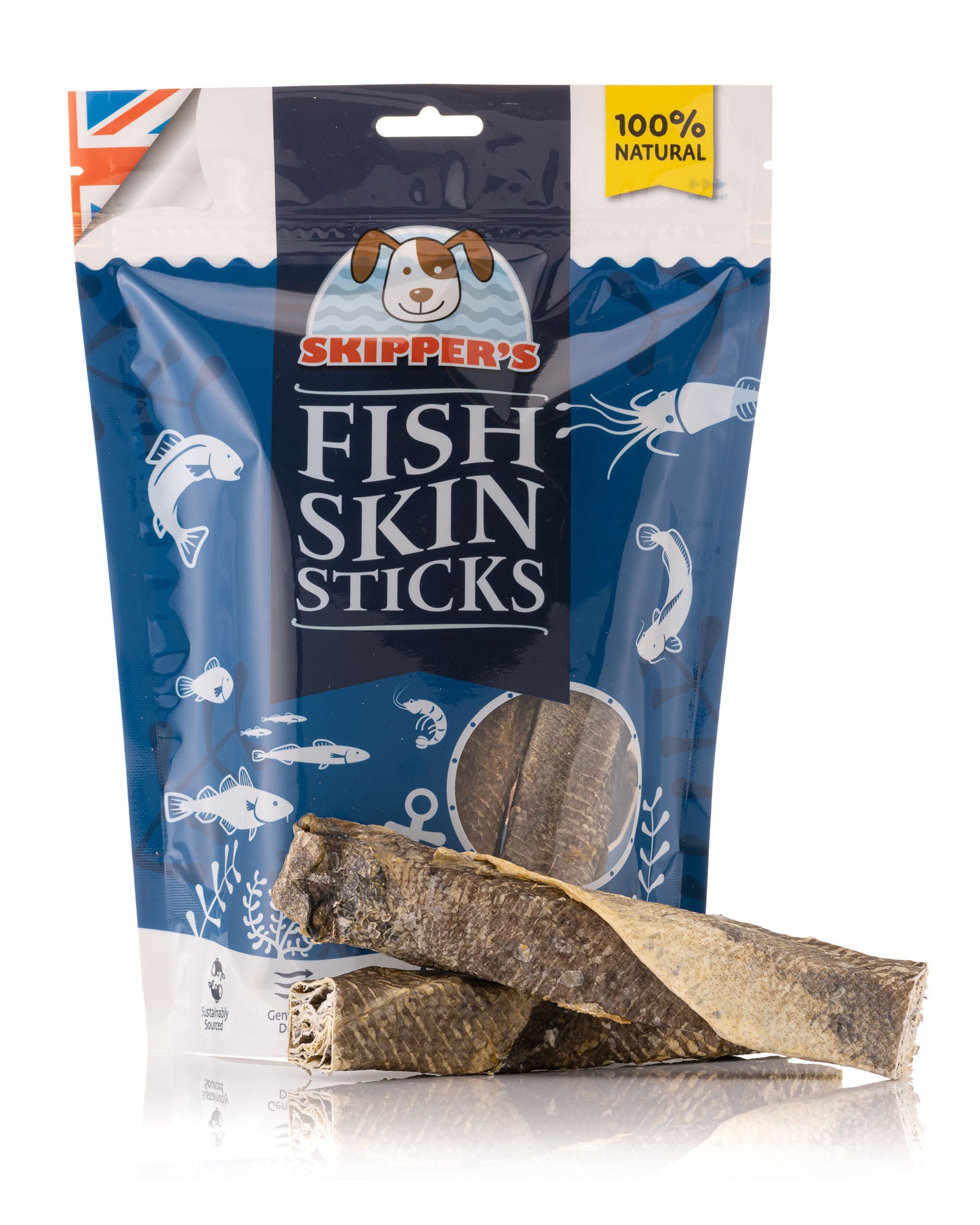 Fish Skin Throw Sticks – Skipper's Pet Products